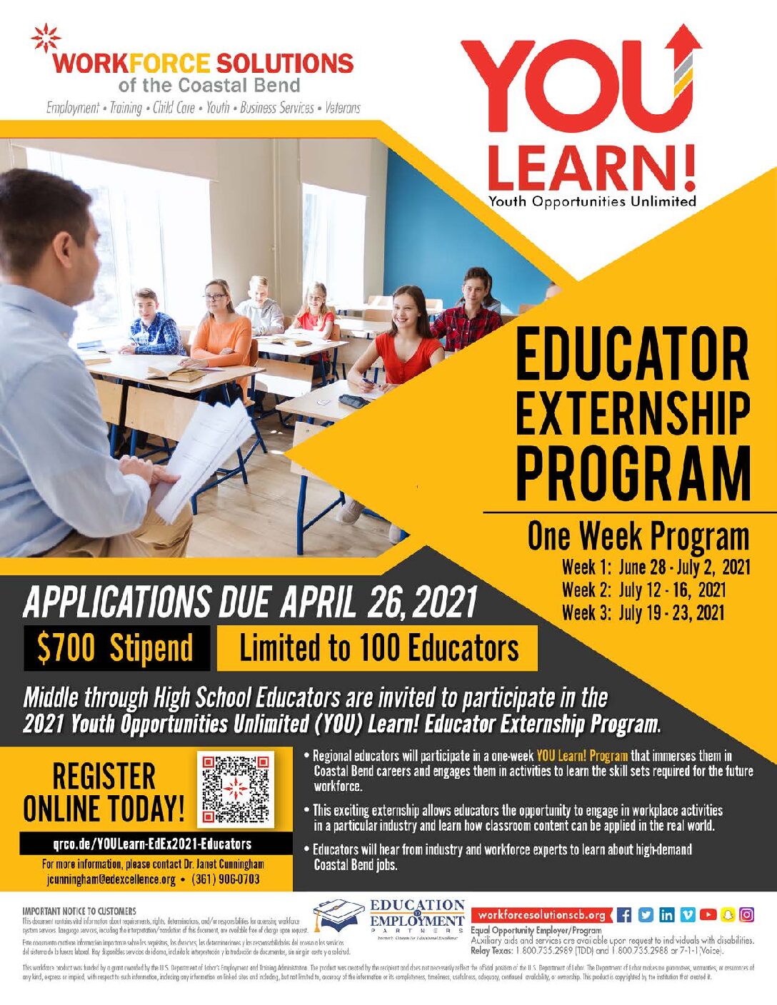 Educator Externship – E2E Partners